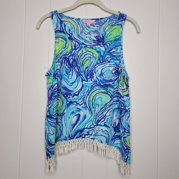Lilly Pulitzer | Tops | Lilly Pulitzer Sonya Sparkling Blue Oh Shucks ...